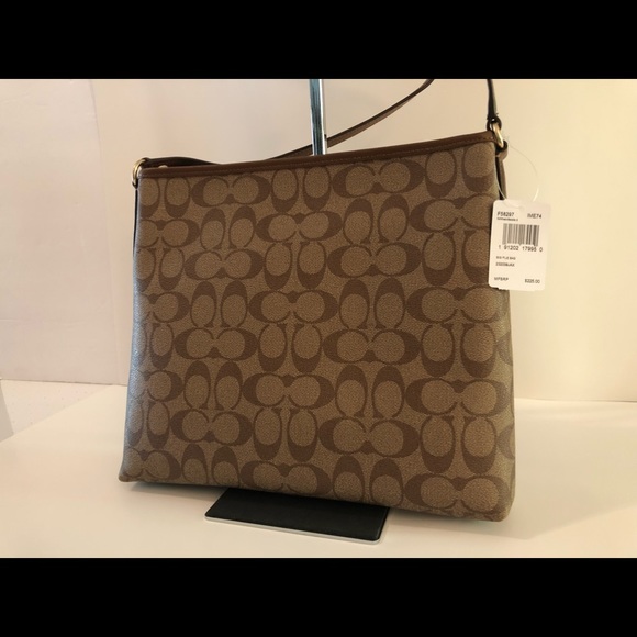 Coach | Bags | Coach Signature File Crossbody Bag | Poshmark